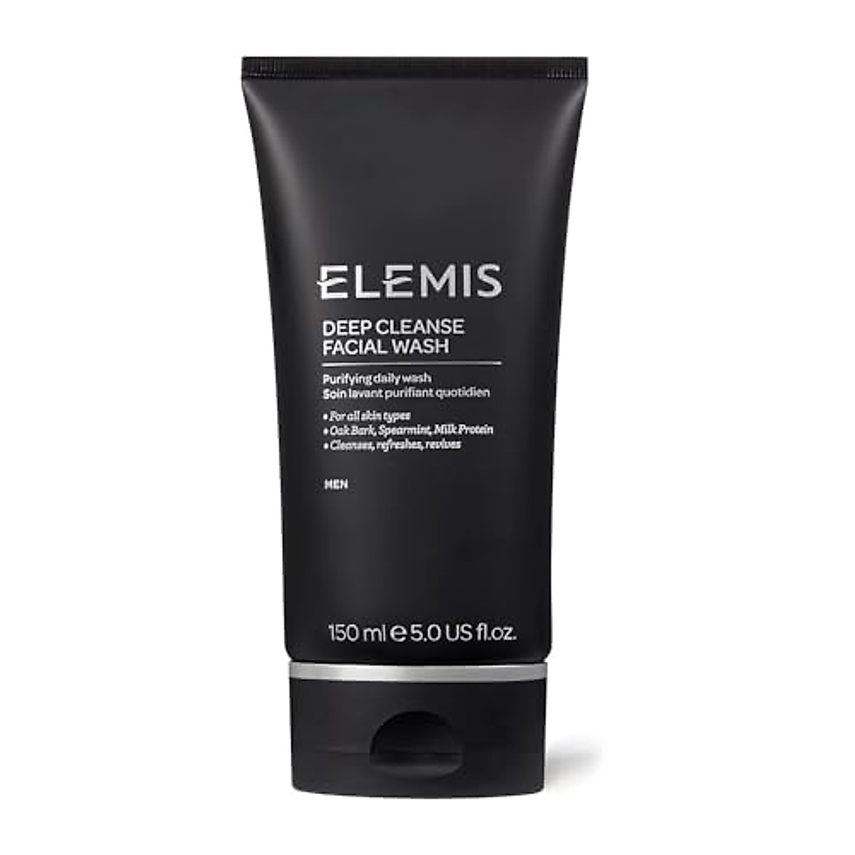 ELEMIS Deep Cleanse Facial Wash | Powerful Daily Gel Wash for Men Deeply Purifies, Refreshes, Revives, and Helps to Prevent Ingrown Hairs | 150 mL