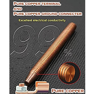 Magnetic Ground Clamp Welding Magnet - Welding Ground Clamp For Welder Copper Tail Ground Connector 500A, Double Magnet