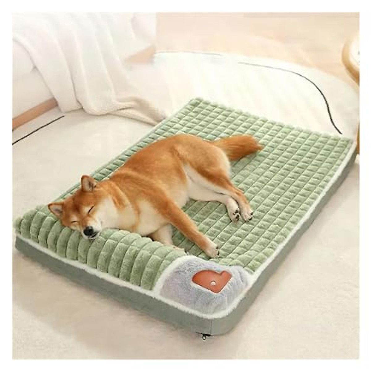 Winter Warm Dog Mat Pet Luxury Sofa Small and Medium Dog Plaid Bed Cats and Dogs Plush Sleeping Removable Washable Pet Bed Pet Mat Super Soft Warm Dog Sleeping Mat Washable Non-Slip Warm Pet Mat Fluff