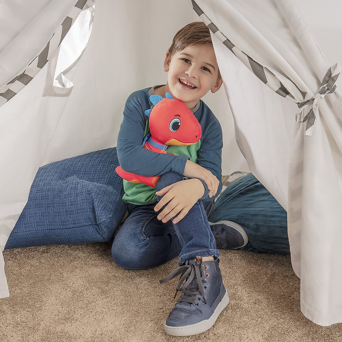 Dino Ranch - Blitz Plush 10” Soft, Cuddly, Blitz Plush, Toys for Kids Ages 3 and Up - Fun Plush Toys Featuring Your Favorite Dino - Amazon Exclusive