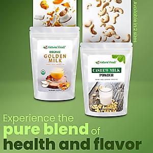 Z Natural Foods Cashew Milk Powder, Cashew Milk for Healthy Heart, Bones, and Skin, Ideal for Tea, Smoothies, and Recipes, High in Fiber, Non-GMO, Vegan, Gluten-Free, Kosher, 1 lb.