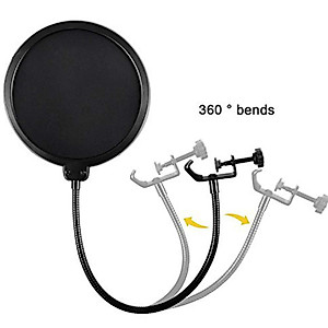 Earamble Studio Microphone Pop Filter Round Shape Mic Wind Mask Shield Screen