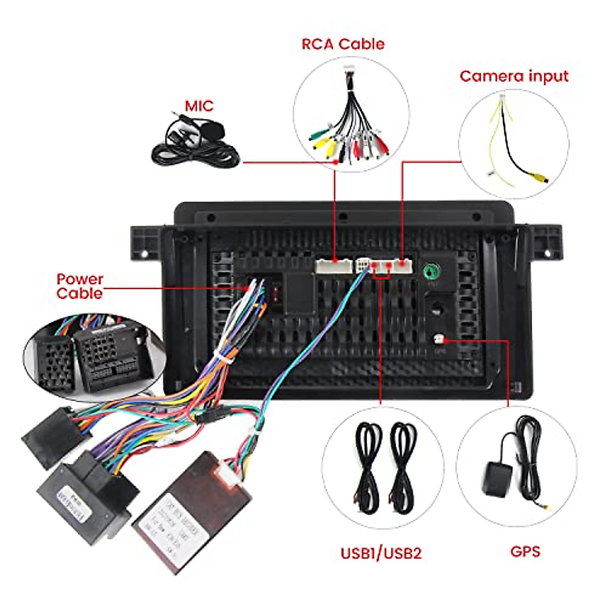 Car Radio Stereo for BMW 3 Series E46 323ci 325ci 330ci 318i 328i 330xi M3 1999-2004, 9 inch Andriod 11 Support BT/WiFi/Microphone/Mirror Link/Steering Wheel Control 2+32GB