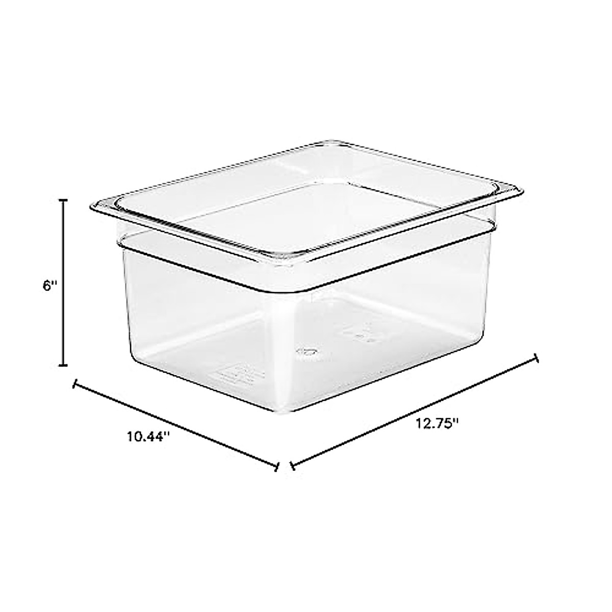 Cambro (26CW135) 6" Half-Size Food Pan - Camwear®