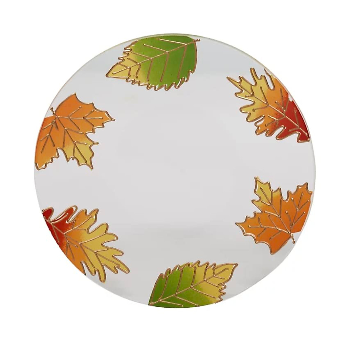 Yankee Candle Fall Leaves Crackle Glass Large Jar Candle Shade/Topper with Candle Tray