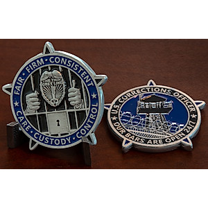 Corrections Officer Challenge Coin Star Shaped