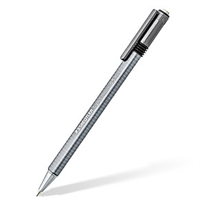 Staedtler triplus micro 0.5mm Lead Retractable Mechanical Pencil with Twist Eraser, Writing, Drawing, Drafting, 3-Pack, 77425BK3A6