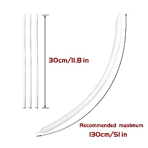 Long Balloons, Premium 260Q Twisting Sculpting Balloons for Animal Shape Birthdays Clowns White Pack of 100