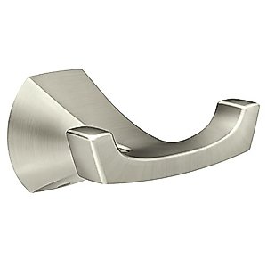 Moen MY8703BN Moen MY8703 Lindor Spot Resist Brushed Nickel Double Robe Hook