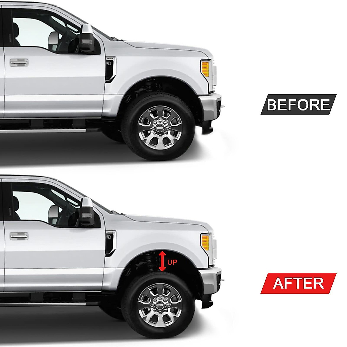 WeiSen 3 Inch Front Lift Leveling Suspension Spacer Kit Compatible with 2015-2023 Ford F250 F350 Super Duty 4WD