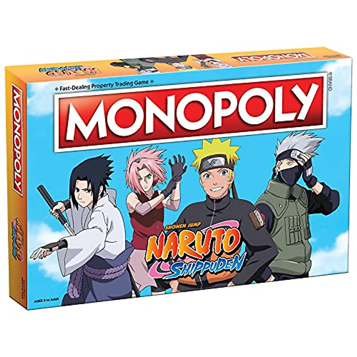 Monopoly: Naruto | Collectible Monopoly Game Featuring Japanese Manga Series | Familiar Locations and Iconic Moments from The Anime Show | 2-6 Players