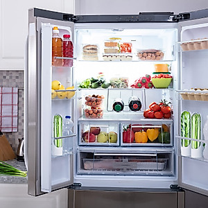 Lallisa Herb Saver Pod Herb Keeper Vegetable Fresh Cilantro Containers for Refrigerator Keeping Bottle Herb Preserver for Mint Fridge Storage, Keeps Greens Fresh for 2-3 Weeks (3 Pcs)