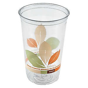 Dart RTP16DBARE 16 oz Bare Printed Clear RPET Plastic Cup (Case of 1000)