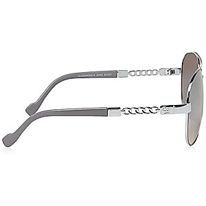 Jessica Simpson Women's J5359 Fashionable Metal Aviator Pilot Sunglasses with UV400 Protection - Glamorous Sunglasses for Women, 60mm
