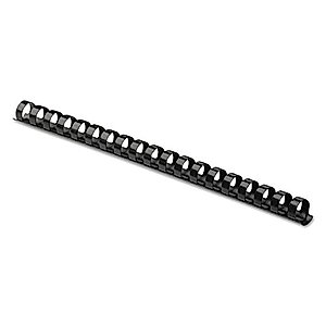 Fellowes 52325 Plastic Comb Bindings, 3/8-Inch , 41-55 Sht Capacity,100/Pk,Bk