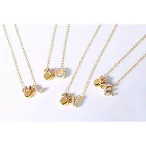 Disney Minnie Mouse Flash Plated Letter J Cubic Zirconia Initial Pendant Necklace, 18"