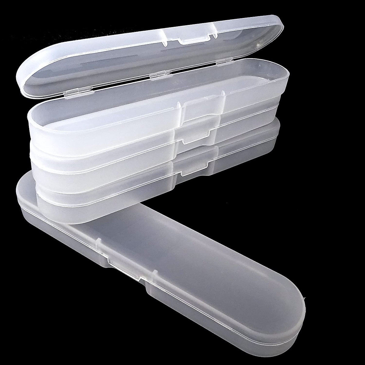 Honbay 4PCS Plastic Digital Thermometer Storage Case Containers Acne Needle Storage Box Pencil Case for Home (7 Inch)