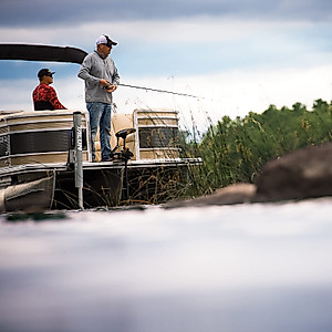 Minn Kota 1358729 Pontoon Freshwater Electric-steer Bow-Mount Trolling Motor with Digital Maximizer & PowerDrive Foot Control, 70 lbs Thrust, 48" Shaft