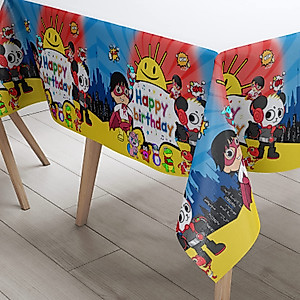 Nelton RW Birthday Party Supplies Includes Includes Backdrop - Cake Topper - 24 Cupcake Toppers - 18 Balloons - Table Cloth