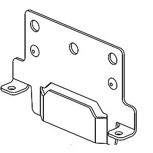 Furniture Parts IKEA Mounting Plates for Bed Frame Part # 116791 (2 Pack) fits Hemnes Malm Brimnes (IKEA Bed Frame MOUNTING Plates)