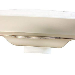 Sunbrella Headrest Pillow -fits Ledge Lounger (Natural (White))