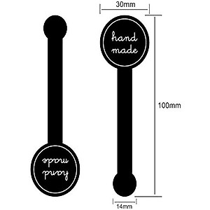 Palksky (400Pcs)200pcs Translucent Plastic Bags/Cellophane Bags with 200pcs Handmade Stickers for Muffin Cookie Cake Chocolate Candy Snack Wrapping Bakery Packaging