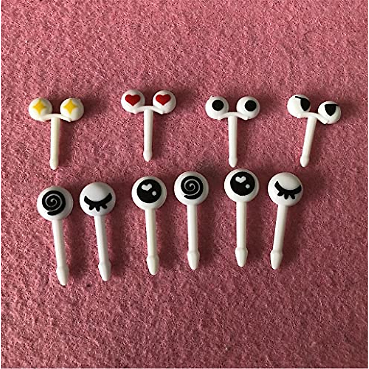 pulabo Cute Eye Mini Food Fruit Picks Kid Forks Bento Lunch Box Tool Tableware Excellent and Beautiful