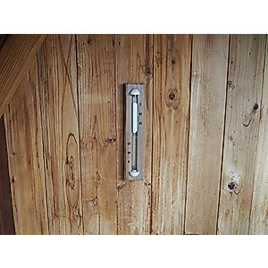 HSE Deluxe Cedar Wall-Mounted Rotating Sauna Sand Timer-15 Minutes-Choose Your Sand Color (15 Minutes, White)