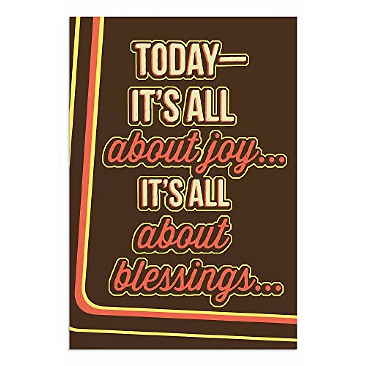 DaySpring - Birthday - It's All About Joy & Blessings - King James Version - 4 Design Assortment with Scripture - 12 Birthday Boxed Cards & Envelopes (J7444)