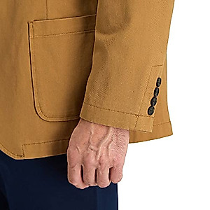 Haggar Men's Smart Wash Performance Blazer & Jackets, Toast, 48-50-R US