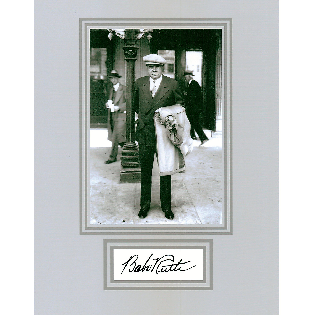 Kirkland Babe Ruth 8 X 10 Autograph Photo on Glossy Photo Paper