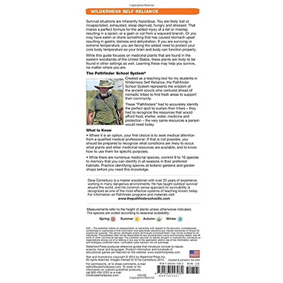 Medicinal Plants of the Eastern Woodlands: A Folding Guide to Familiar Species (Outdoor Recreation and Survival)