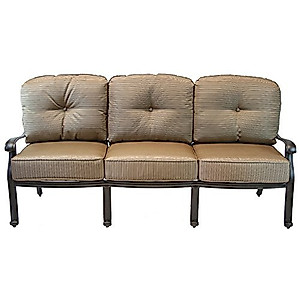 Theworldofpatio Elizabeth Cast Aluminum Powder Coated 8pc Deep Seating Set with Adjustable Club Chairs - Antique Bronze