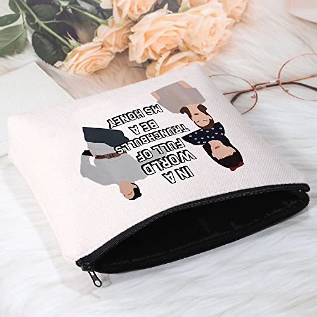 POFULL Movie Inspired Gifts In a World of Trunchbulls be a Ms. Honey Zipper Pouch Bag Fan Gift (MS HONEY bag)