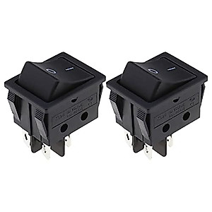 2PCS Vacuum Cleaner On/Off Rocker Switch 4-Pin Boat Type Compatible with Henry Compatible with Hetty Compatible with James Compatible with Charles