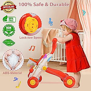 GLÜCK Baby Walker for Baby Boys Girls - Baby Sit to Stand Learning Walkers & Activity Table Center, Baby Bouncer Jumper, Early Educational Toddler Push Walker,Infant Standing Toys for 12 to 36 Months