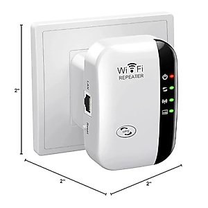 2023 WiFi Extender,WiFi Signal Booster Covers Up to 3000 Sq.ft and 27 Devices, WiFi Repeaters and Signal Amplifier with Ethernet Port, Alexa Compatible, 1-Tap Setup