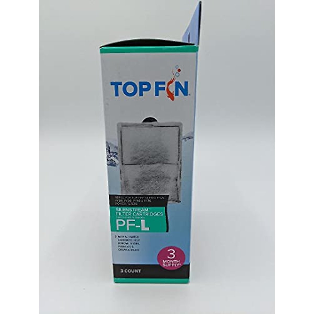 Top Fin Silenstream PF-L Refill for PF20, PF30, PF40 and PF75 Power Filters 6.5in x 4.5- (3 Count)