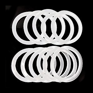 Honbay 12PCS Silicone Seal Rings Reusable Leak Proof Sealing Gaskets Replacement for Mason Jar Lids (Regular Mouth 70mm)
