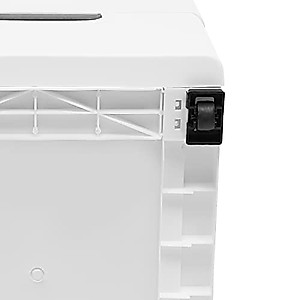 GMSLuu Plastic Drawers Dresser, Storage Cabinet with 5 Drawers, Closet Drawers Tall Dresser Organizer with 4 Wheels for Clothes,Playroom,Bedroom,Kitchen Storage Furnitur (16" Wx12 Dx33 H, White)