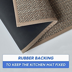 Artoid Mode Non Skid Kitchen Rugs and Mats Doormat, Washable Absorbent Rug for Kitchen Door Mat Kitchen Mats Floor Mats Front of Sink 17x29 Inch