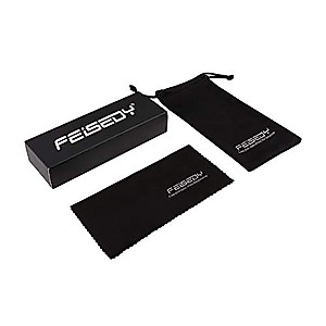 FEISEDY Square Oversized Glasses Frame Eyewear Women B2475