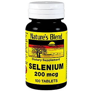 Nature's Blend Selenium 200 mcg 100 Tablets