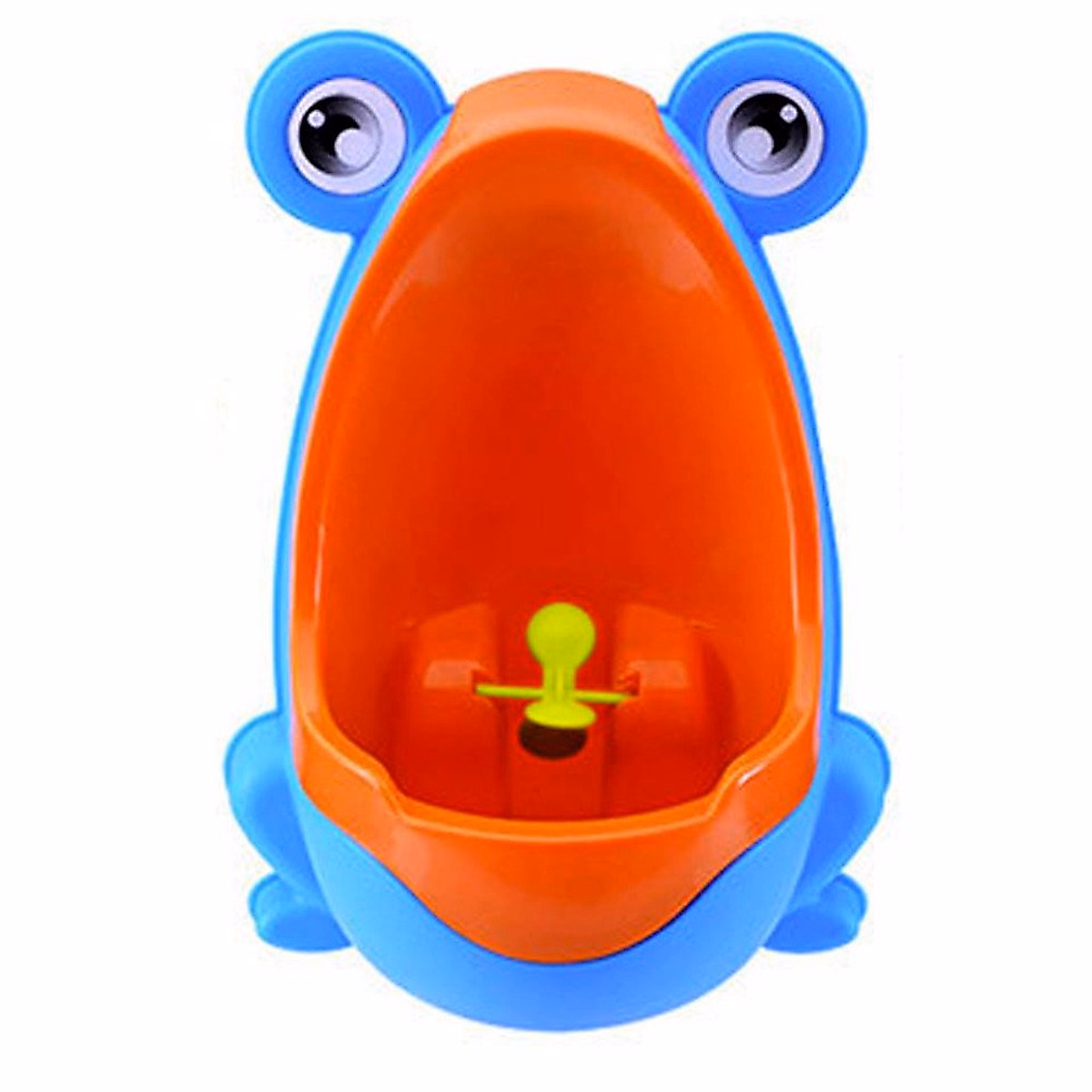 Engaging & Fun - Colorful Frog Boys Potty Training Urinal with Whirling Target - Use a Baby Boy Urinal, Making It Fun, Easy Stress Free to Potty Train a Boy (blue) by MamaKids