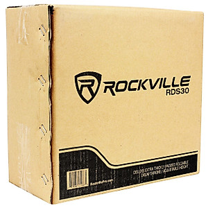 Rockville RDS30 Deluxe Thick Padded Foldable Drum Throne Stool Adjustable Height