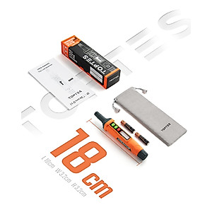 TopTes PT210 Gas Leak Detector, Natural Gas Detector with Audible & Visual Alarm, Locating The Source of Propane, Methane, and Combustible Gas Leaks for Home and RV (Includes Battery x2) - Orange
