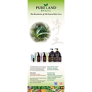 Pureland Beauty Restore Daily Conditioner - Natural Hair Conditioner for Normal to Fine Hair - Sulfate-Free and Plant-Based - 8.5 oz