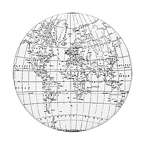 World Map PopSockets Grip Black and White PopSockets PopGrip: Swappable Grip for Phones & Tablets