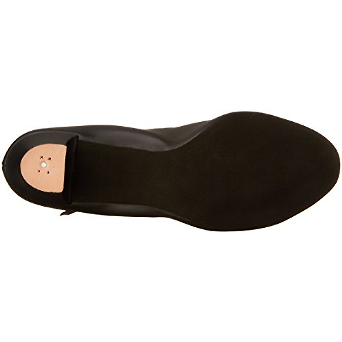 Capezio Women's Suede Sole Jr. Footlight Character Shoe, Black, 5