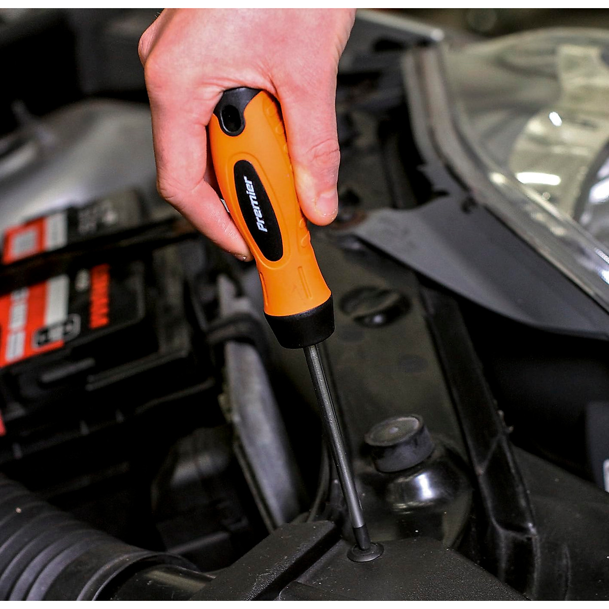 Sealey Hv003 Screwdriver Set 8Pc Hi-Vis Orange